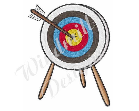 Archery Target Machine Embroidery Design