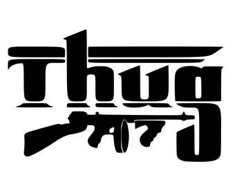Gangster decal | Etsy