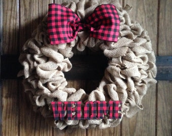 Round welcome sign | Etsy