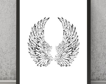Wings print | Etsy