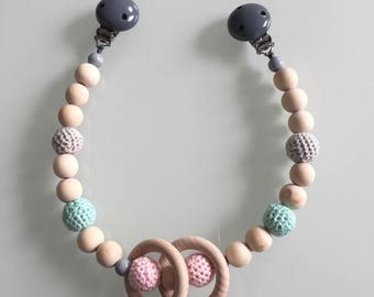 Swarovski Crystal Newborn Baby Carriage Stroller Chain