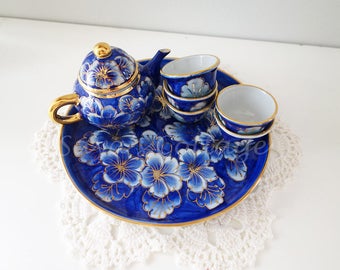 Teapot hand painted | Etsy