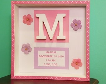 Baby shadow box | Etsy