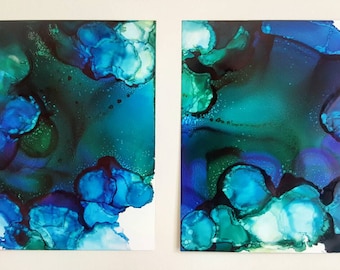 Alcohol ink art | Etsy