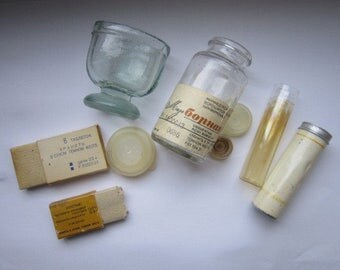 Vintage glass vials | Etsy