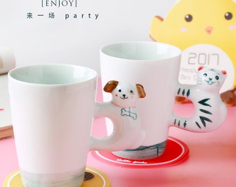 Rabbit design mugs | Etsy