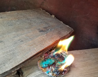 Items similar to 24 rustic wax fire starters on Etsy