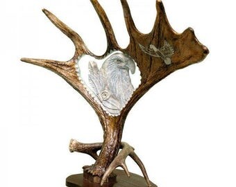 Moose antler carving | Etsy