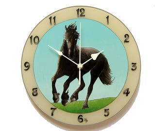 Horse clock | Etsy