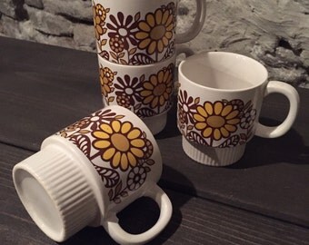 Stack of tea cups | Etsy