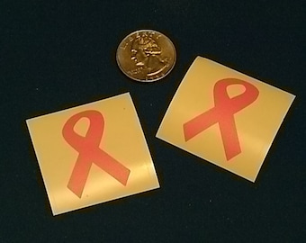 Pink ribbon decal | Etsy