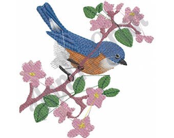 Bluebird embroidery | Etsy