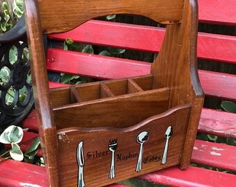 Silverware caddy | Etsy