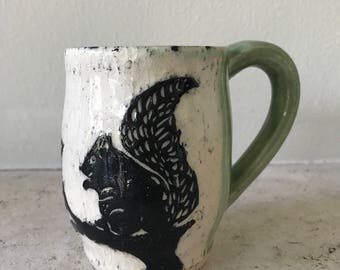 Sgraffito mug | Etsy