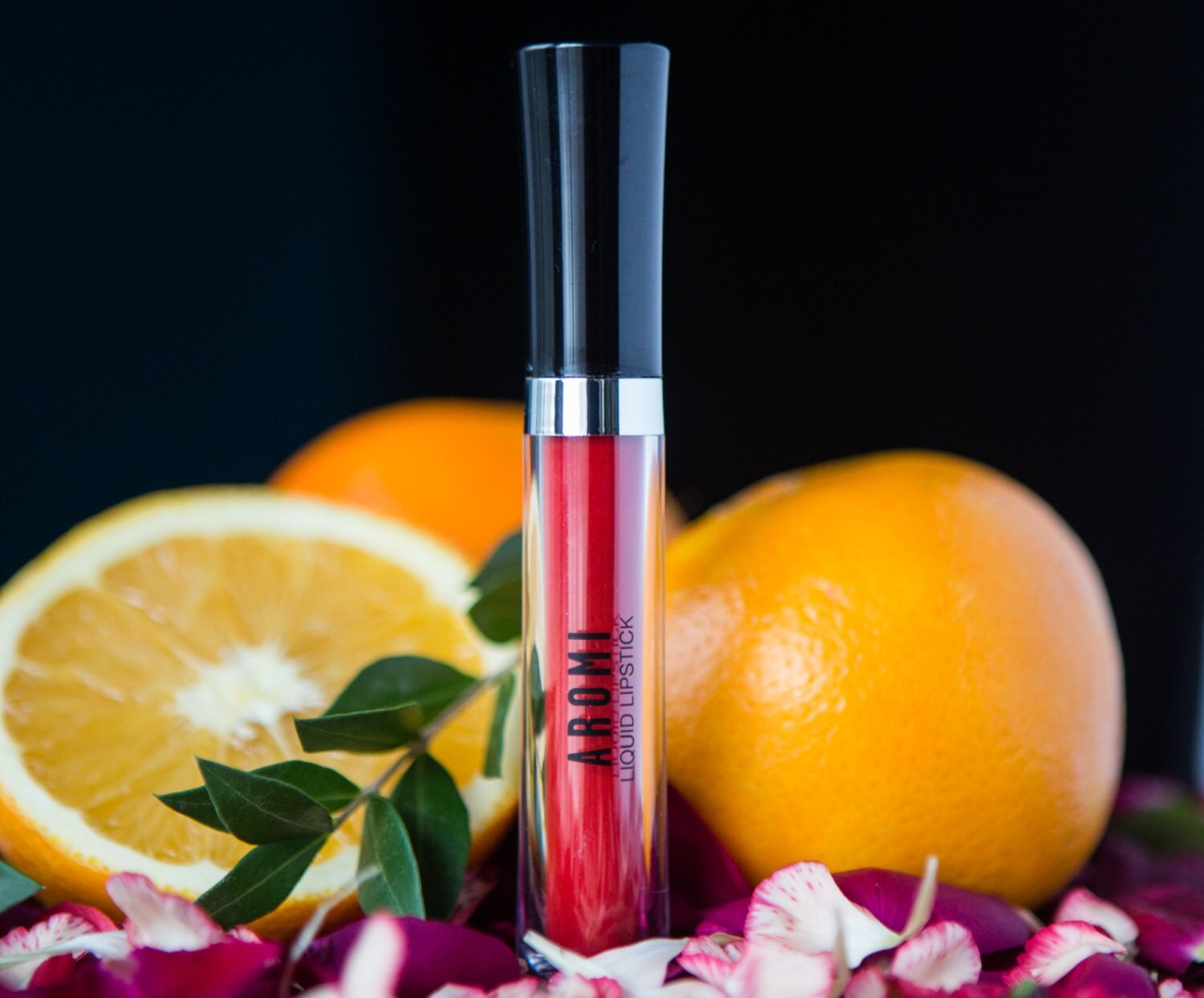 Orange Tangerine Matte Liquid Lipstick. Glossy to Matte Liquid