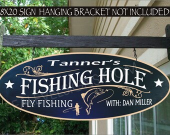 Fishing hole sign | Etsy