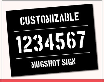 Printable mugshot | Etsy