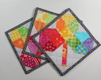 Quilted coasters | Etsy