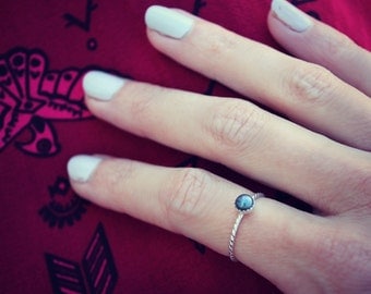 Turquoise ring shell ring mermaid ring Sterling silver