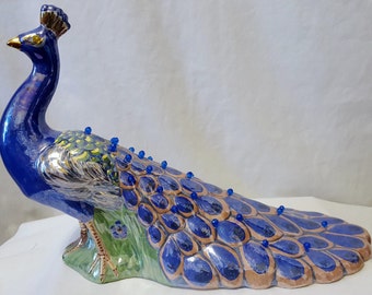 Peacock statue | Etsy