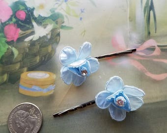 Blue hair clip | Etsy