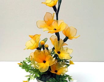 Nylon flowers | Etsy