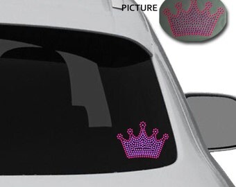 Rhinestone car decal | Etsy
