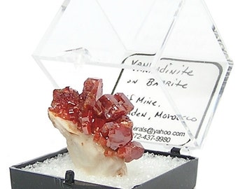 Red orange crystal | Etsy