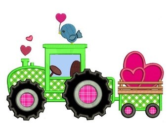 Tractor valentine | Etsy