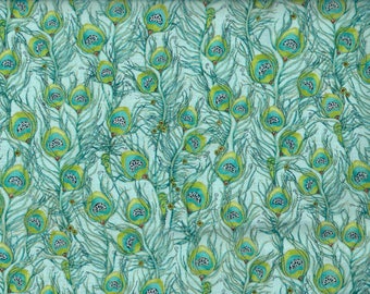 Peacock fabric | Etsy