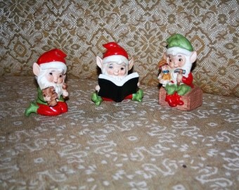Homco elves | Etsy