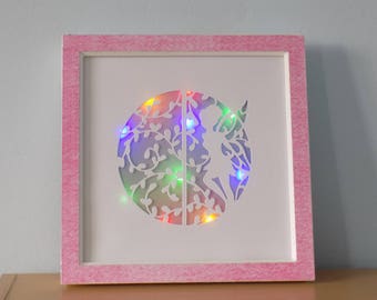 Lighted shadow box | Etsy