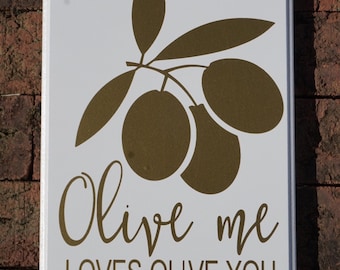 Olive you sign | Etsy