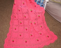 Unique pink baby afghan related items | Etsy