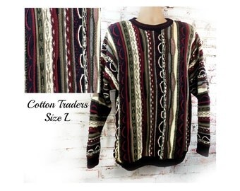 Coogi style sweater | Etsy