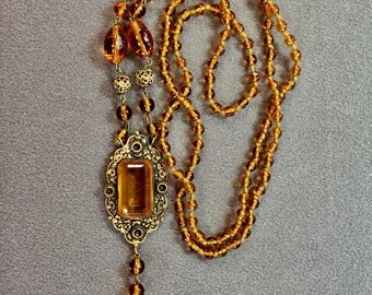 Amber colored stone | Etsy