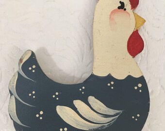 Hand painted chicken | Etsy