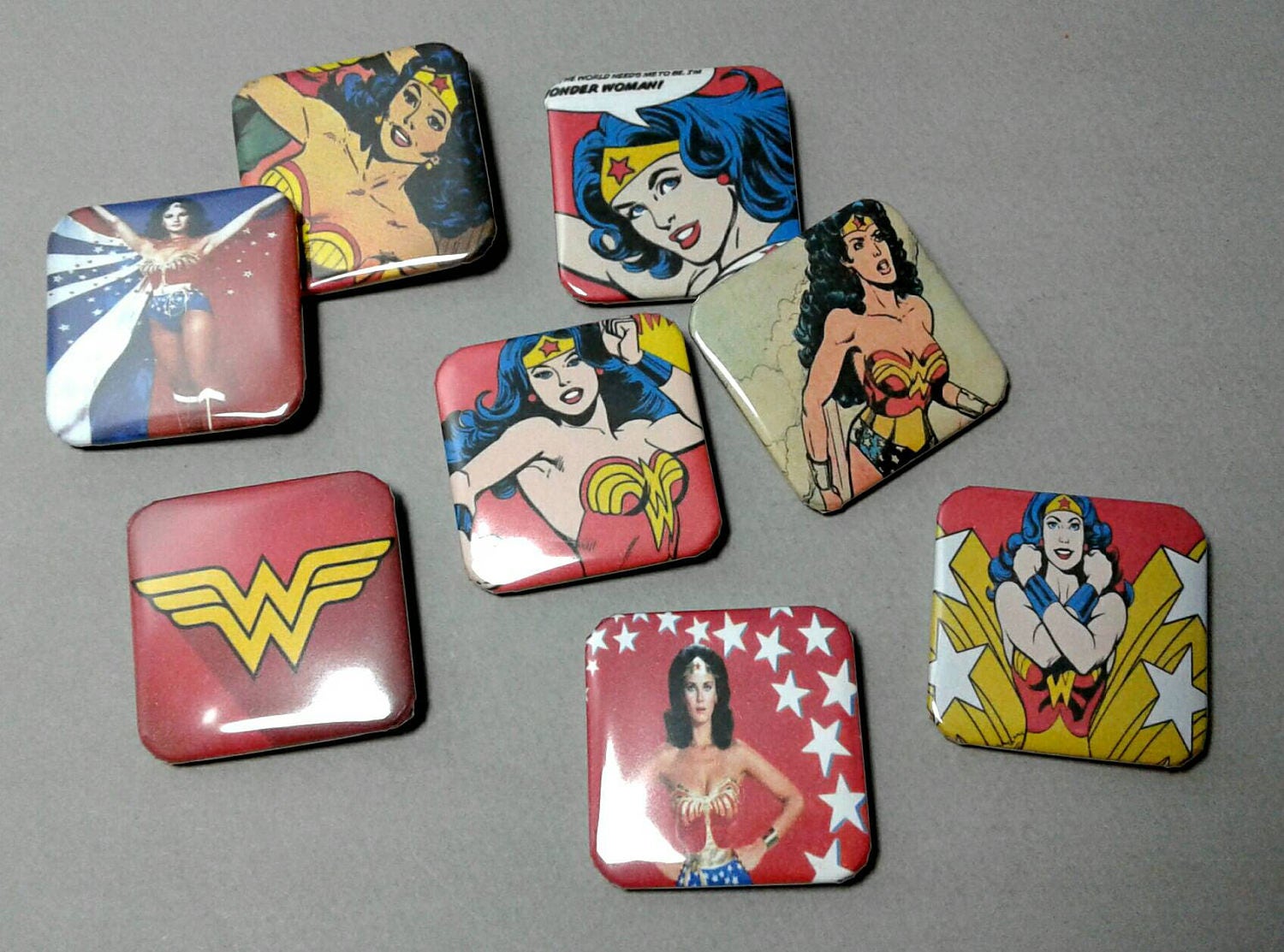 Wonder Woman Magnet Set DC Comics Comic Book Art Custom