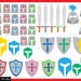 Knight Props ClipArt PDF JPG Digital Graphic Design