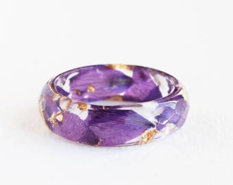 Clear resin ring | Etsy