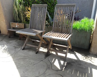 Wood folding chair | Etsy