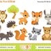 10 Woodland Animal Clipart Forest Animals Animal Clip Art