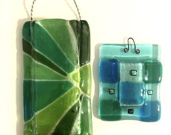 Glass wall pocket | Etsy