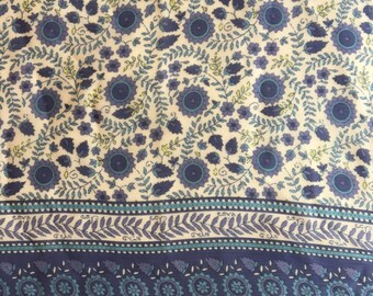 Border print fabric | Etsy