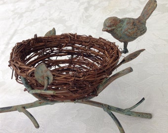 Metal twig bowl | Etsy