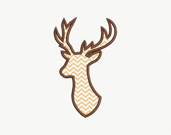 Deer applique | Etsy