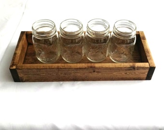 Wood box centerpiece | Etsy