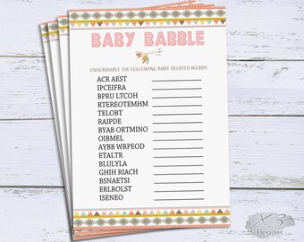 Baby babble game | Etsy