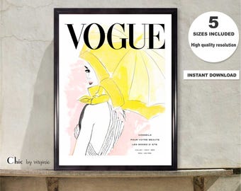 Vogue print | Etsy