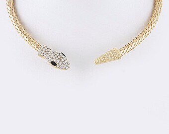 Gold snake chain | Etsy